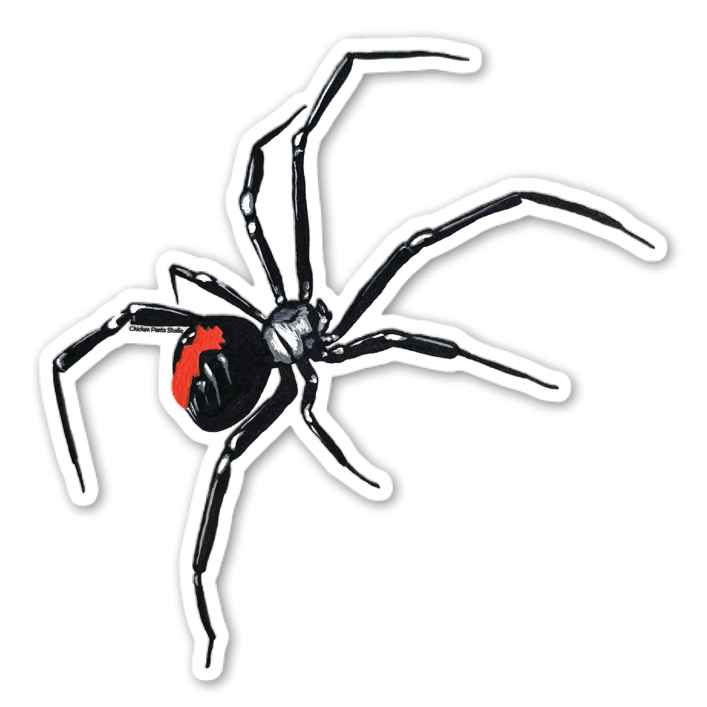 Sticker: Redback Spider – Chicken Pants Studio