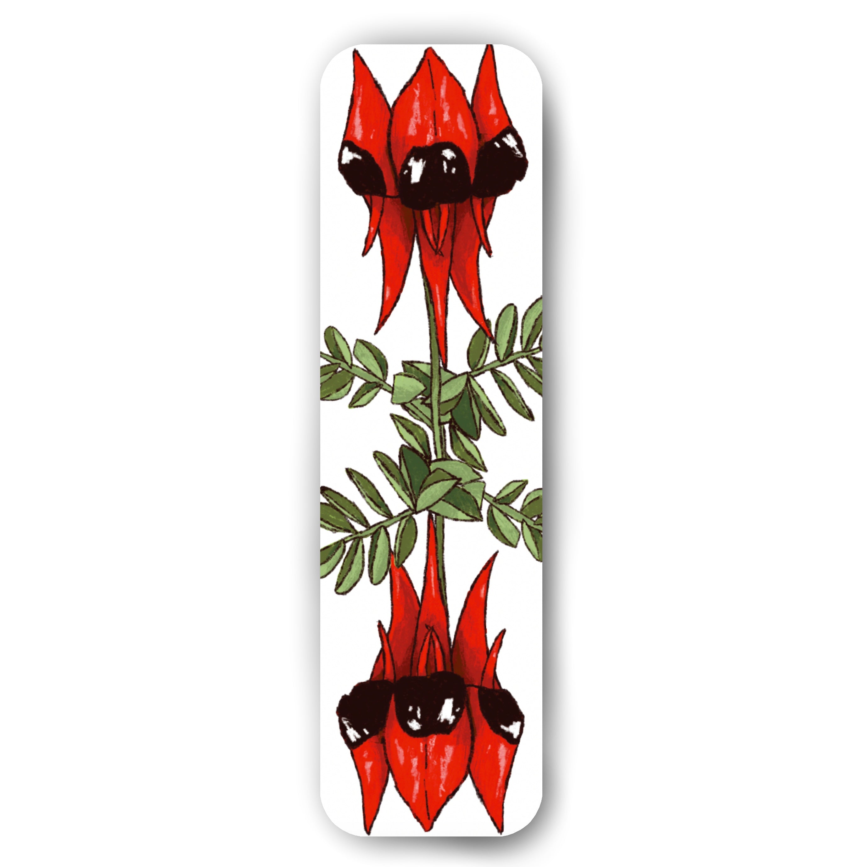 Bookmark: Sturt Desert Pea – Chicken Pants Studio
