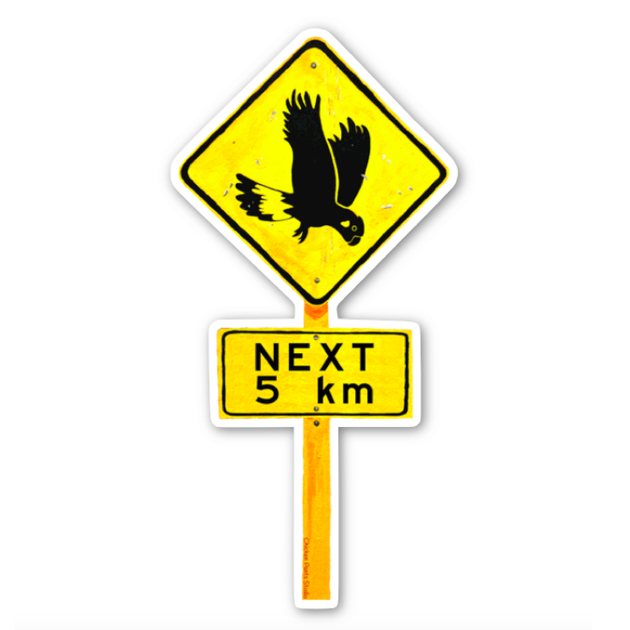Sticker: Black Cockatoo Sign – Chicken Pants Studio